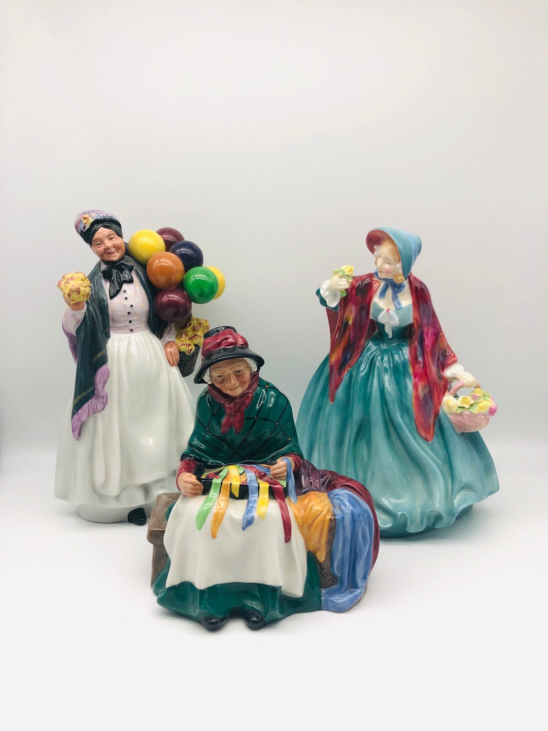 Vintage Royal Doulton Character Figurines, Full Size Bone China, Biddy ...
