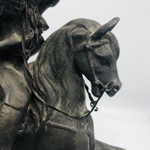 Antique Buffalo Bill Cody Wild West Statue, Cast Metal Spelter Statue ...