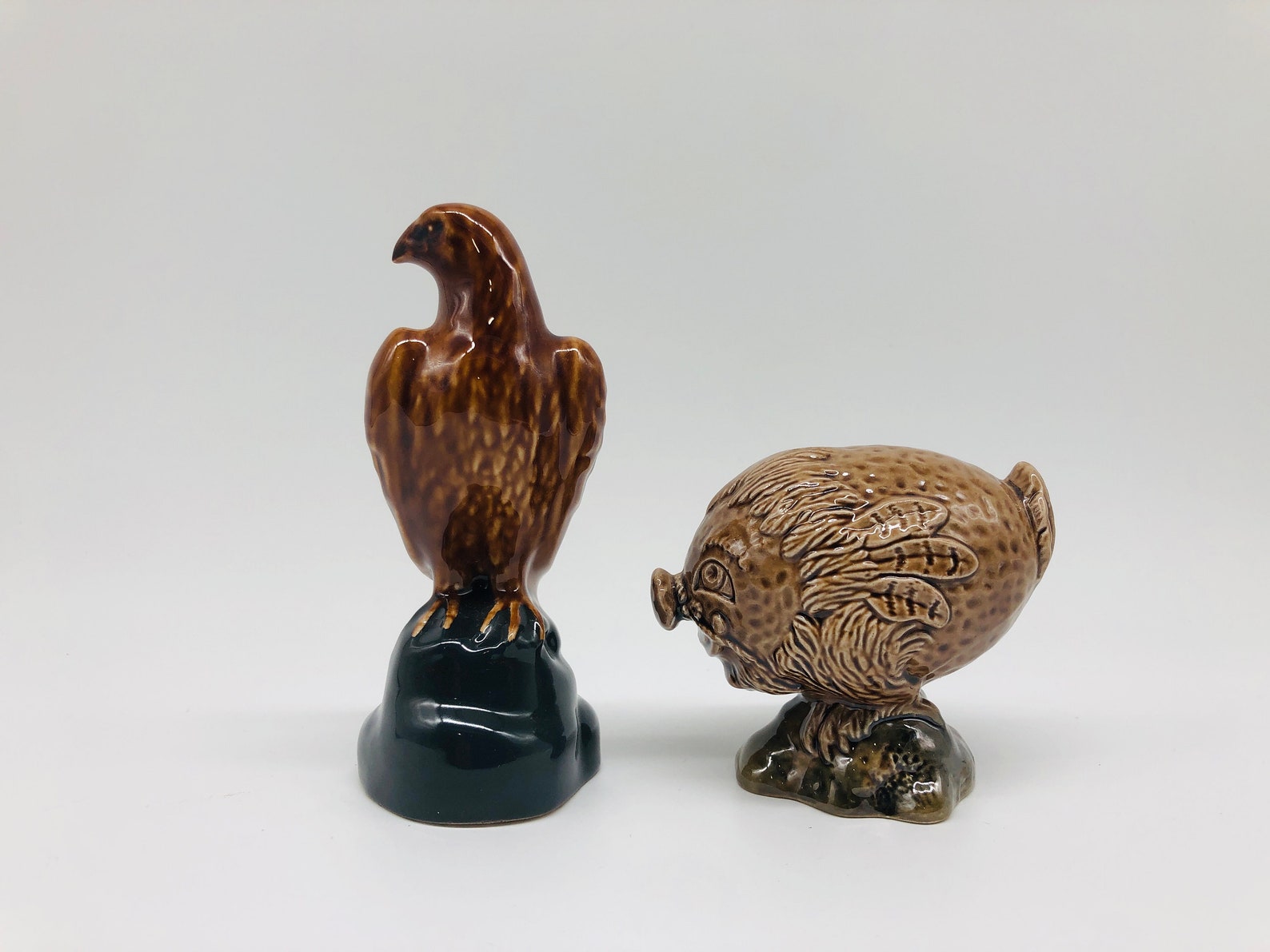 Vintage Beswick 1969 and 1972 Beneagles Scotch Whisky Ceramic Miniature ...