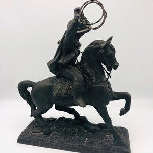 Antique Buffalo Bill Cody Wild West Statue, Cast Metal Spelter Statue ...