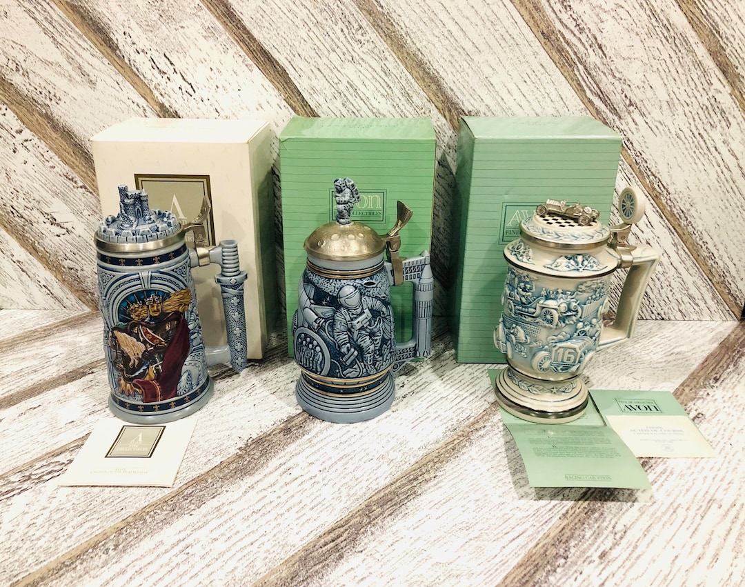 Vintage Avon Beer Steins, Handcrafted, Made in Brazil, Fine ...