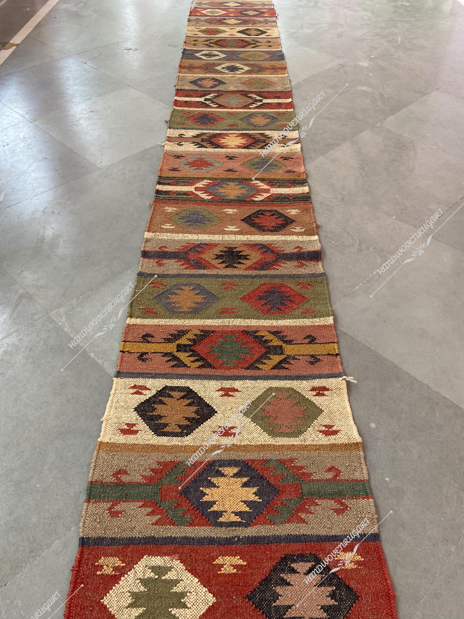 Handmade Wool Jute Rug, Navajo Kilim Rug, Aztec Rug, Accent Rug ...