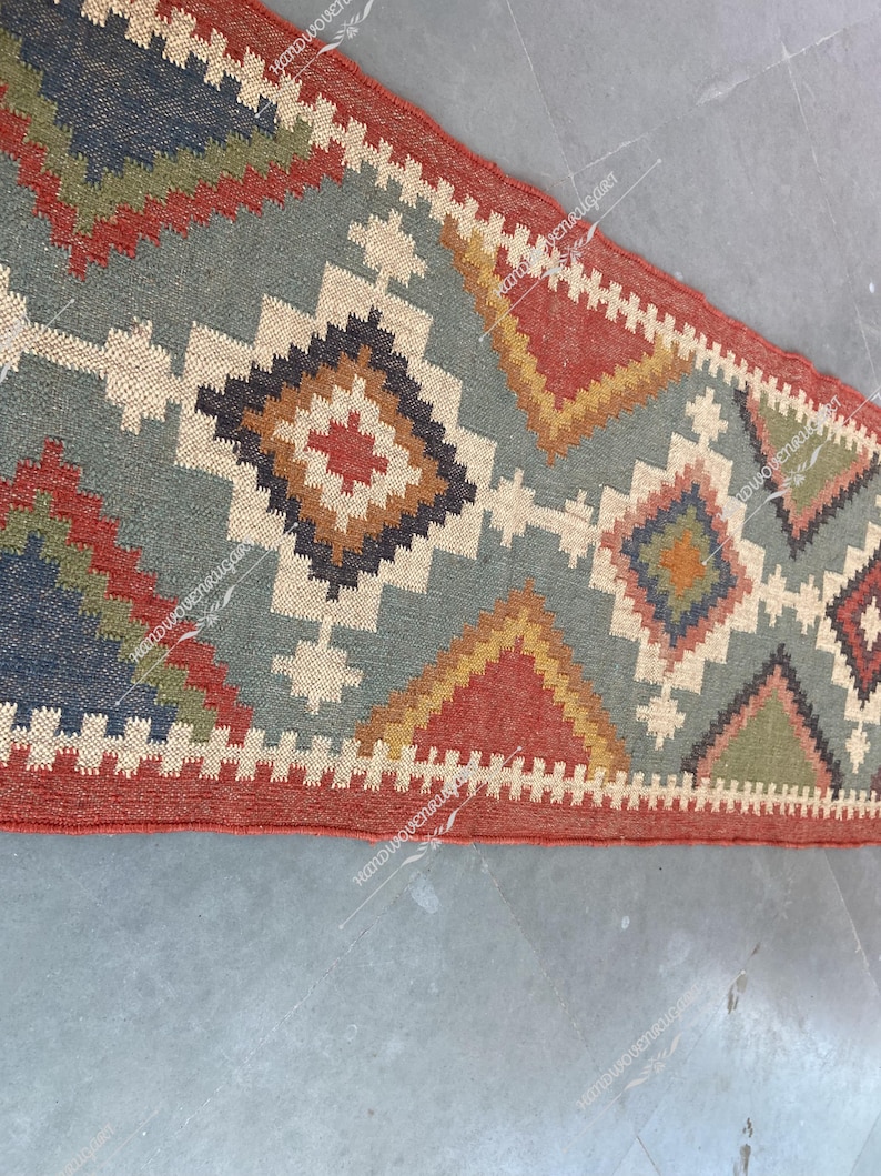 Handmade Navajo Kilim Rug, Aztec Rug, Accent Rug, Outdoor Rug/indoor ...