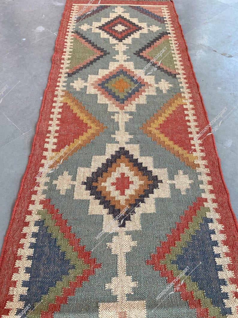 Handmade Navajo Kilim Rug, Aztec Rug, Accent Rug, Outdoor Rug/indoor ...