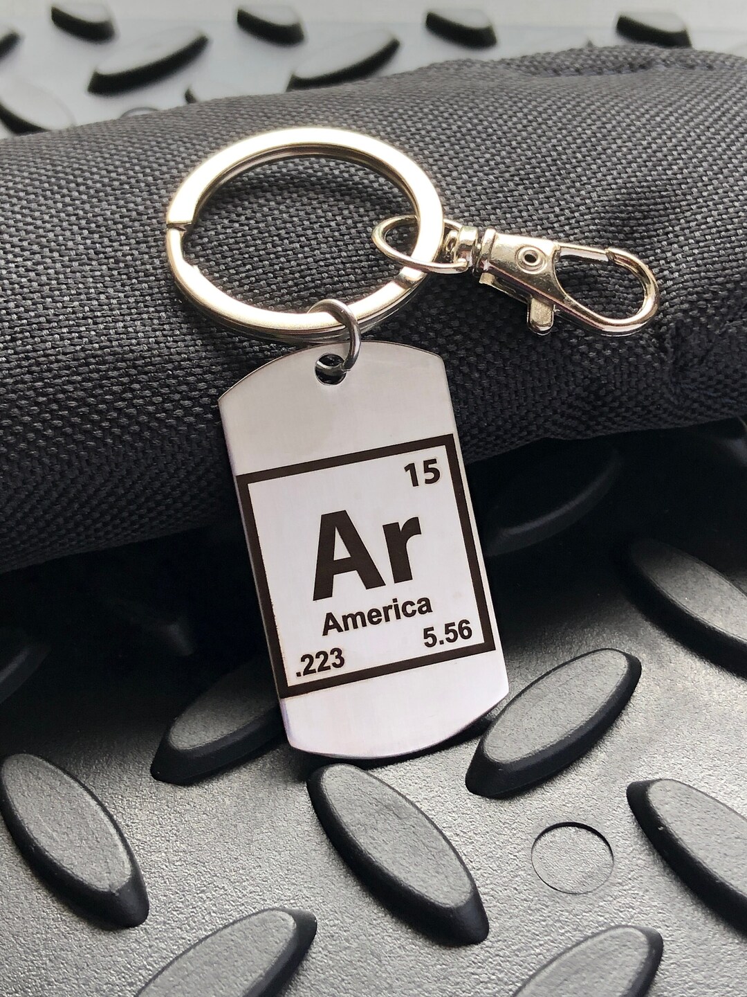 AR15 Keychain 2nd Amendment Keychain 5.56 223 Mens Keychain Gun ...