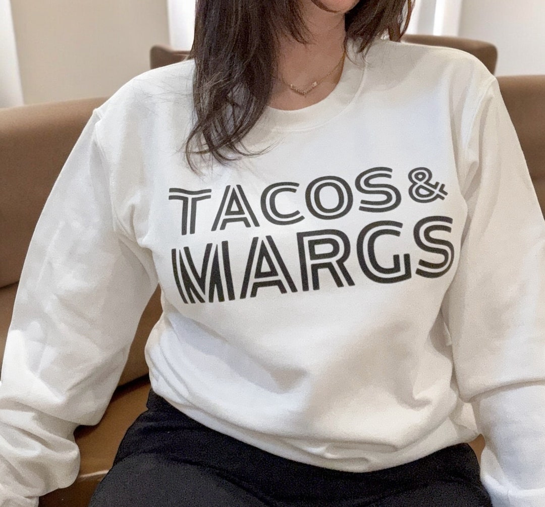 Tacos and Margarita Sweater, Women's Sweater, Crewneck Sweater, Tacos ...