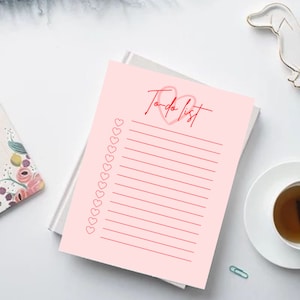 Printable Cute To-do List for Daily Productivity - Etsy