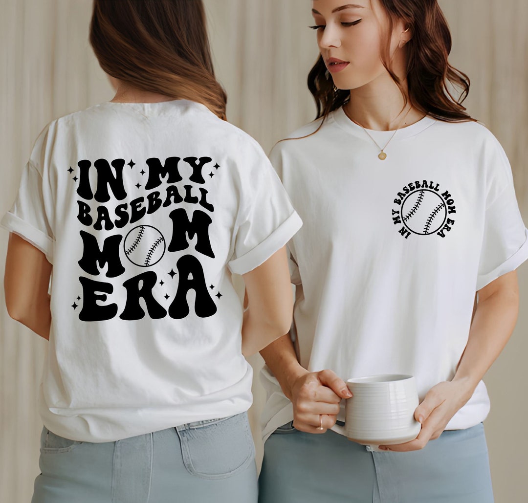 In My Baseball Mom Era, Baseball Mom T-shirt, Mama T-shirt, Sports Mom ...