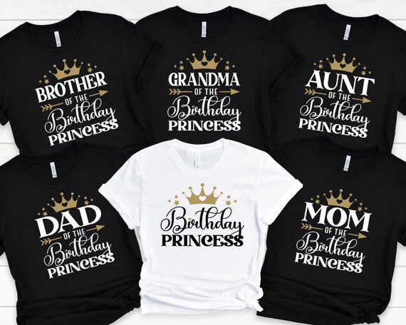 Personalized Family Birthday Shirts Birthday Princess Shirt - Etsy