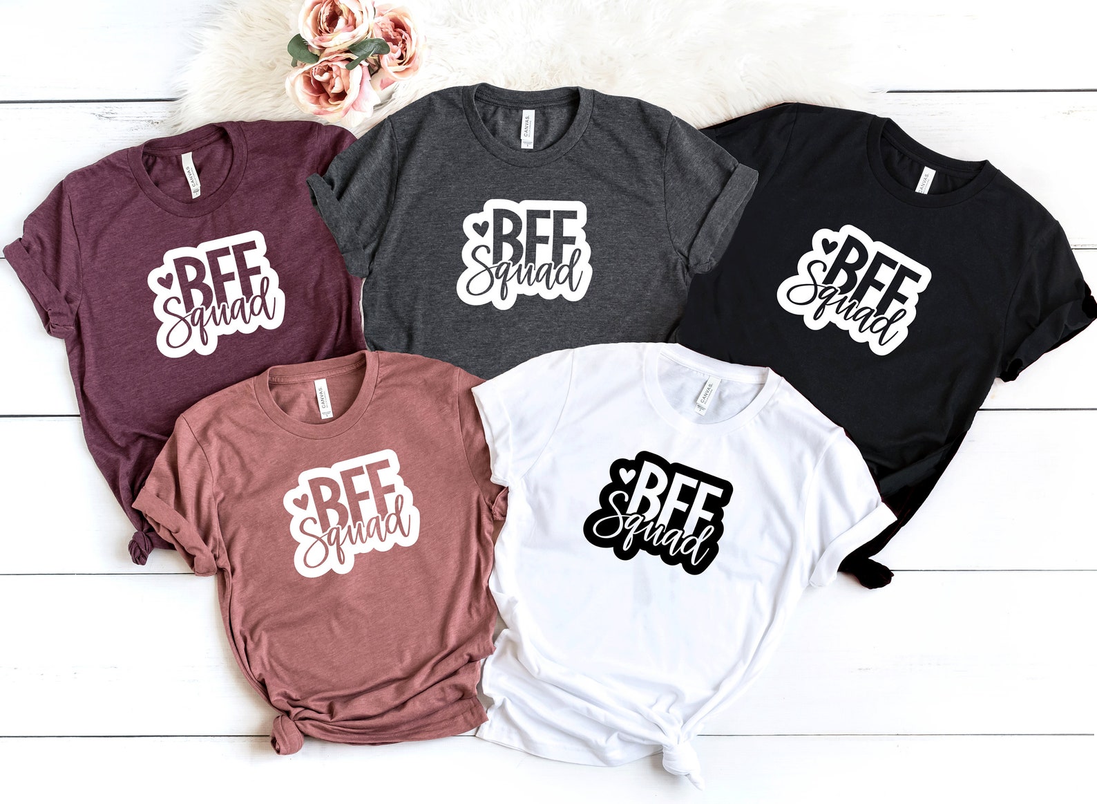 BFF Squad Shirt Friends Matching Shirts Best Friend Shirts - Etsy