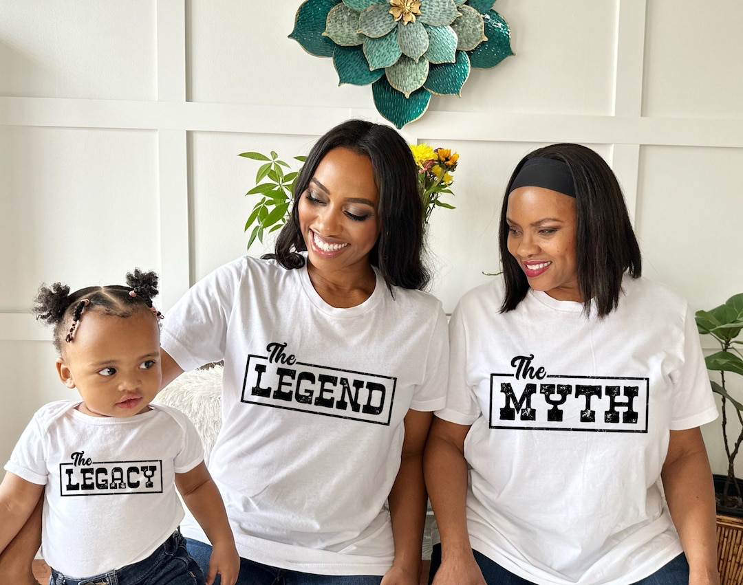 Myth Legend Legacy Matching Shirt,three Generation Matching T-shirts ...