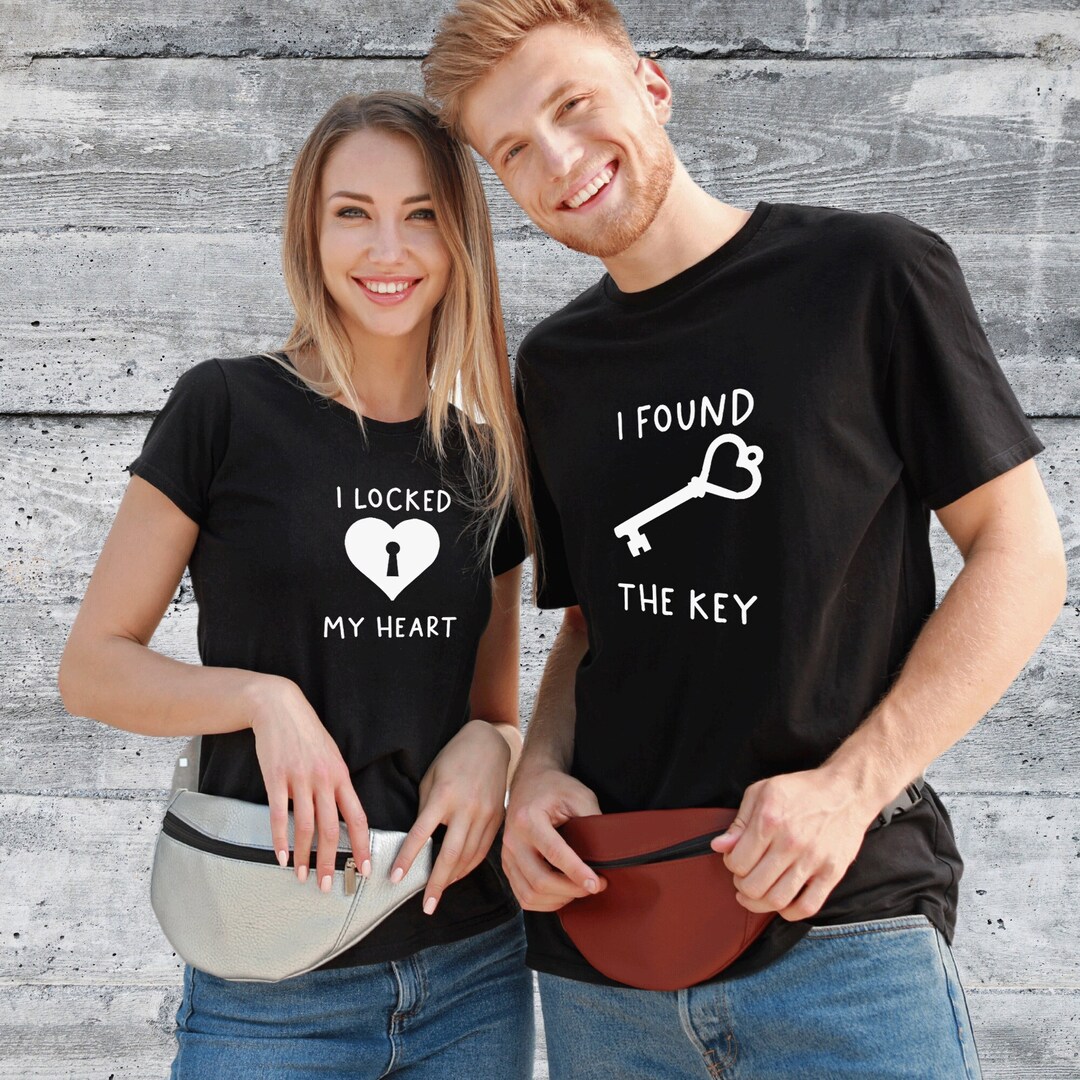 I Locked My Heart,i Found the Key,couples T-shirts,couple Matching ...
