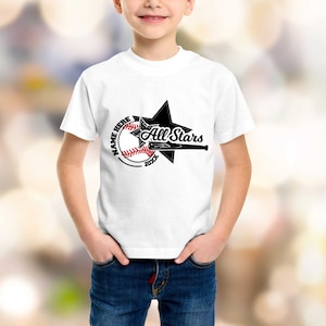 All Stars Baseball Shirt, Baseball Teams Shirt, Custom Baseball Name ...