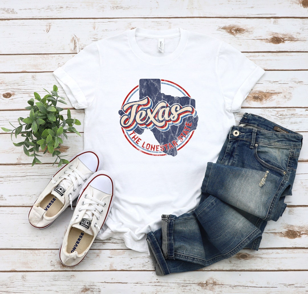 Retro Texas T Shirt, Retro State of Texas Shirt, Texan Tshirt,texas ...
