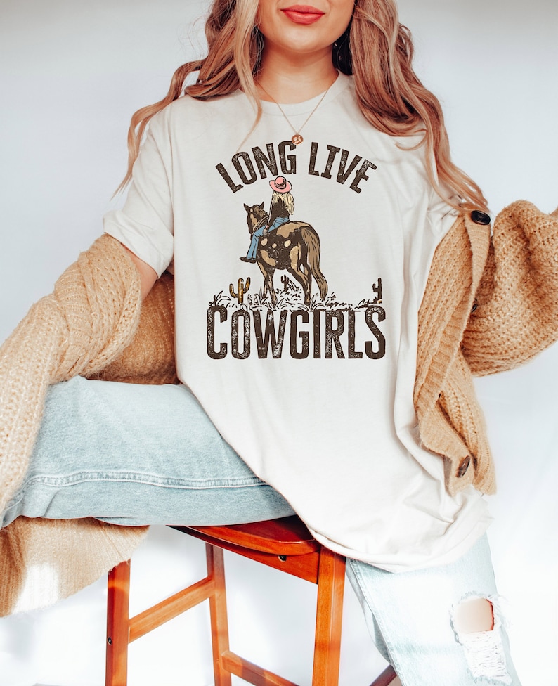 Long Live the Cowgirls Shirt Country Western Shirtswestern - Etsy