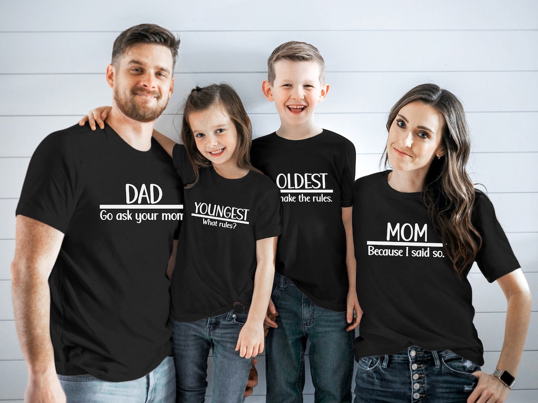 Funny Family Matching Shirts, Funny Family Outfits, Matching Family ...
