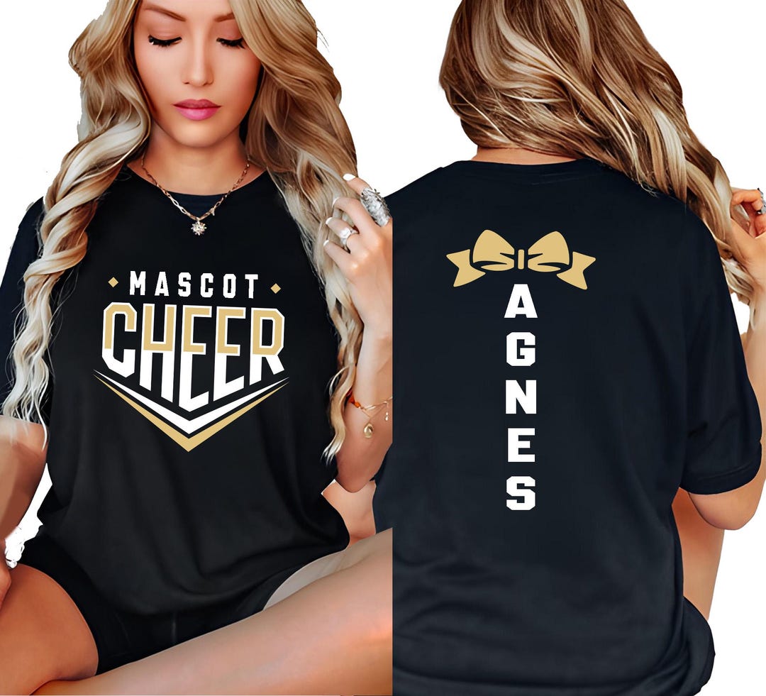 Custom Cheer Team T-shirt ,personalized Football Cheer T-shirt, Custom ...