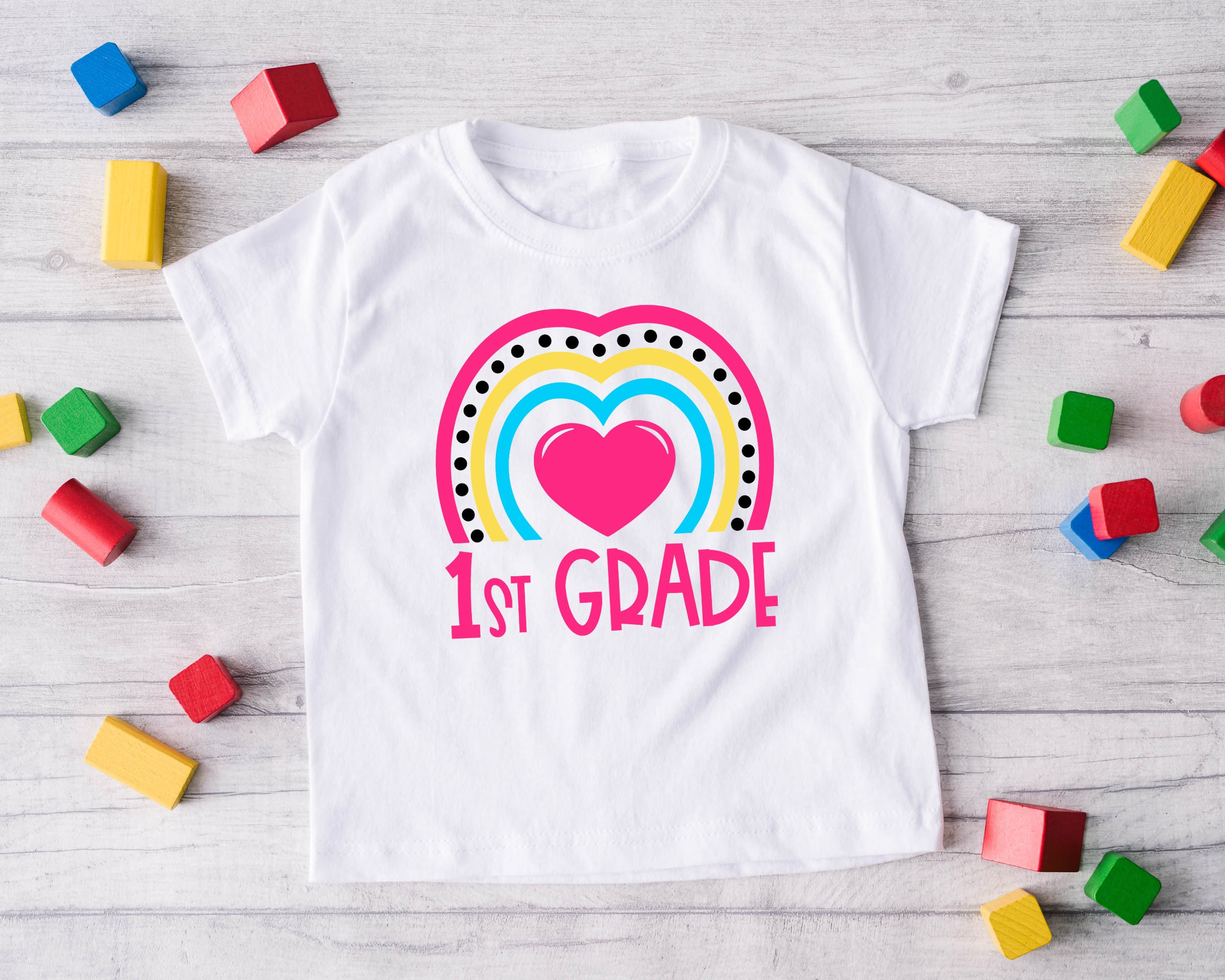 1st Grade T-shirt First Grade Shirt for Girls Kids School - Etsy