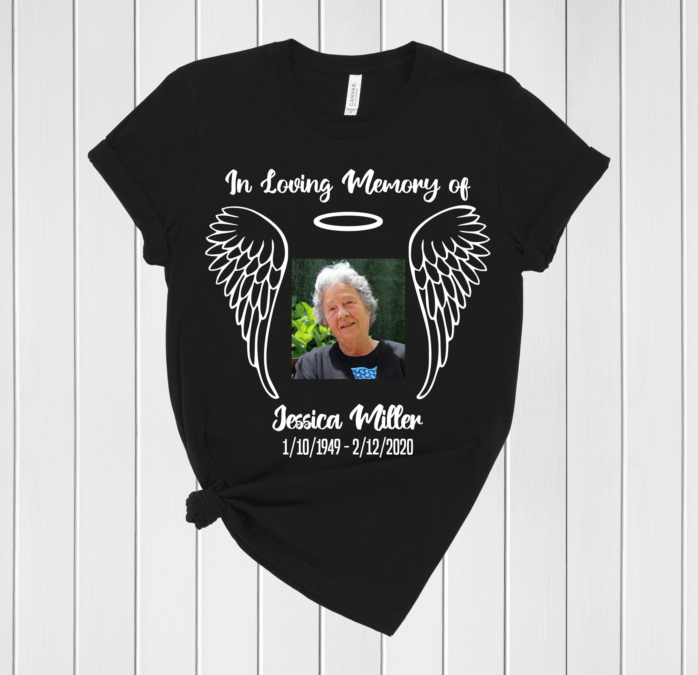 Custom Memorial T Shirt, in Loving Memory T-shirt, R.I.P. Shirt, Rest ...