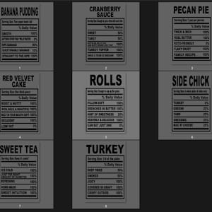Nutrition Thanksgiving Food Shirts, Soul Food Thanksgiving, Family ...