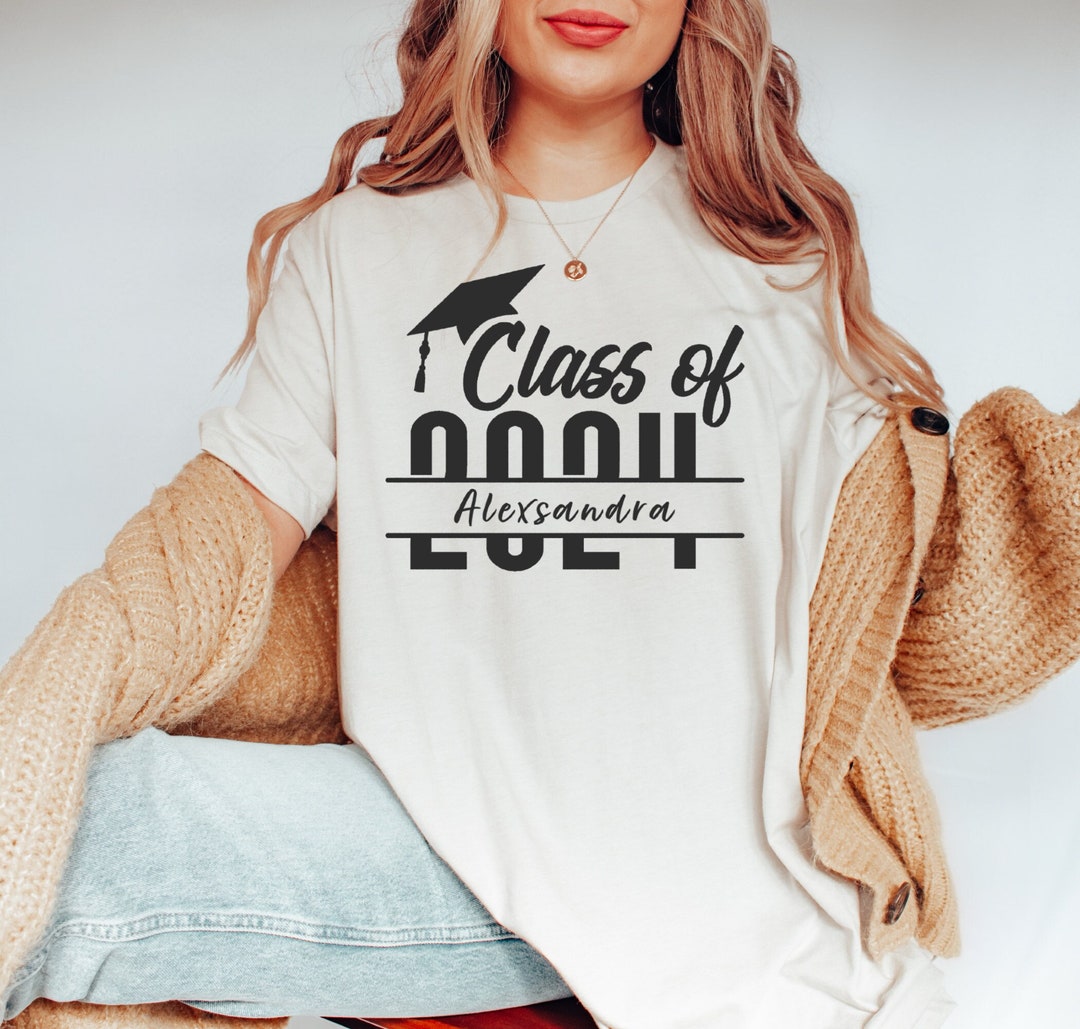 Custom Senior 2024 Graduation T-shirt, Personalized Graduation T-shirt ...