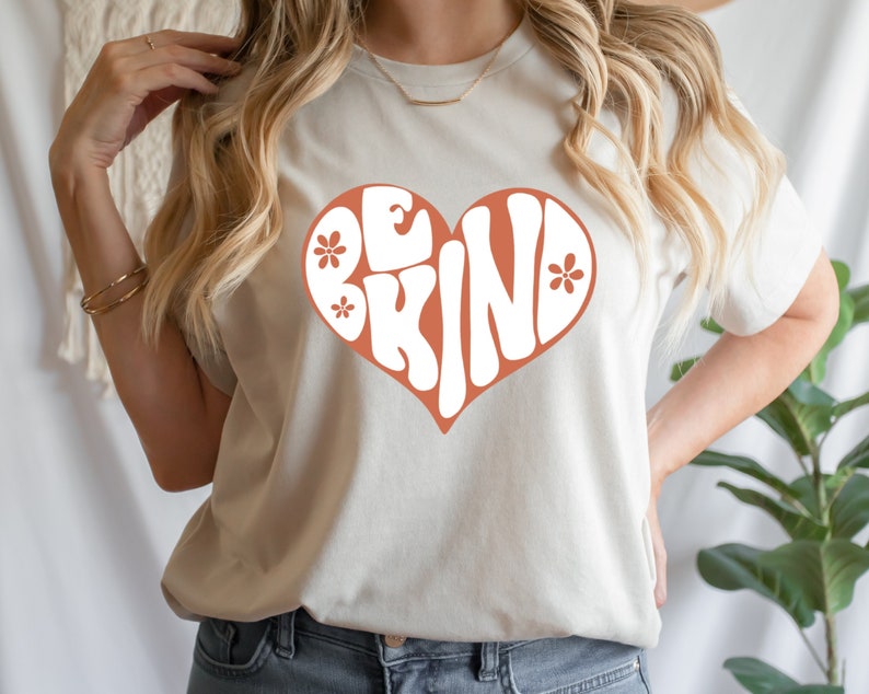 Be Kind Heart T-shirt, Kindness Shirt, Unisex Graphic Tees ...