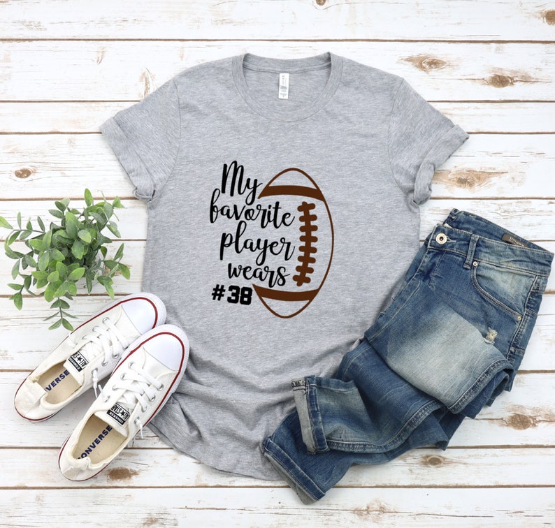 Custom My Favorite Player Wears This T-shirt; Personalized Football ...