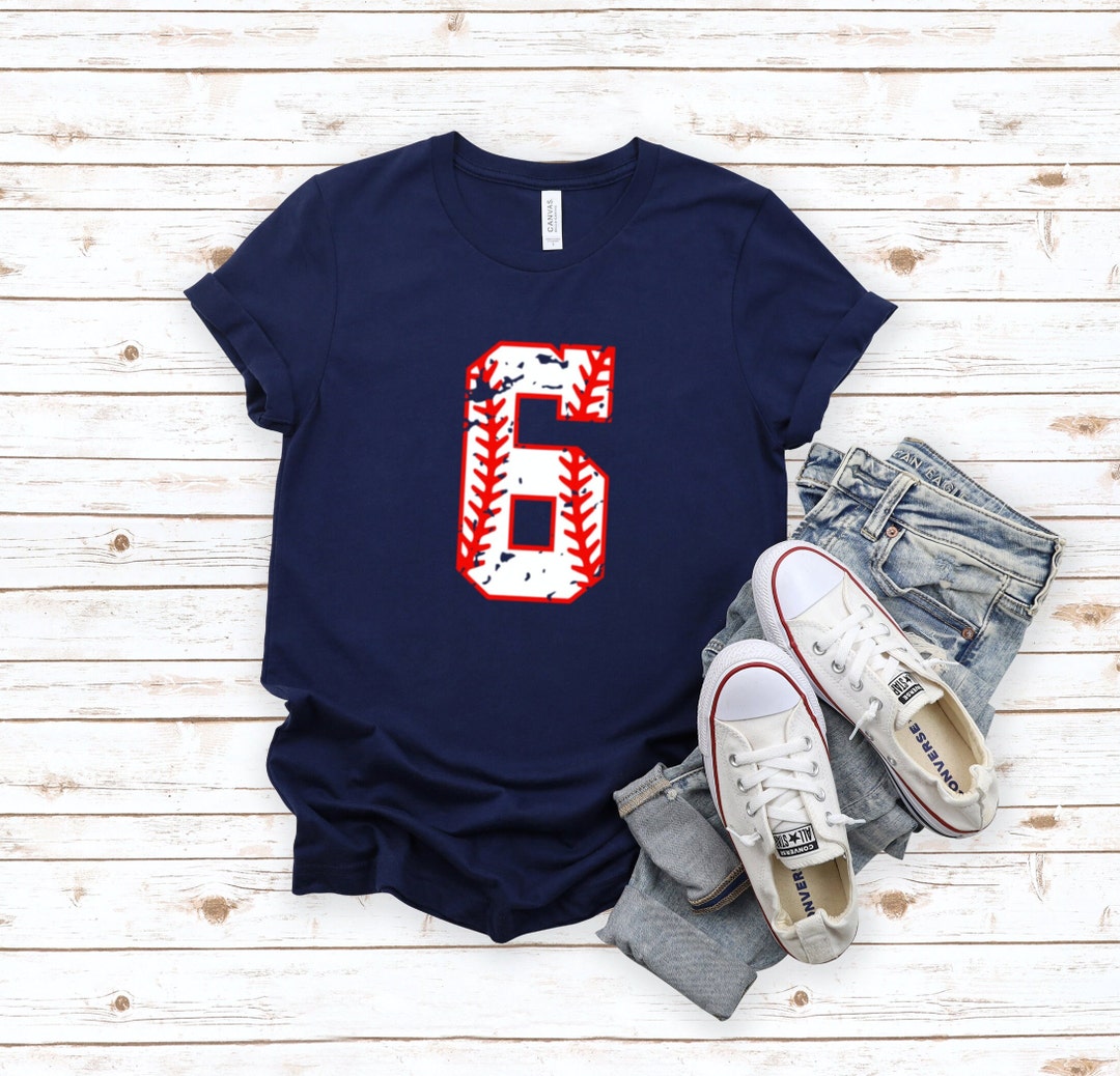 Custom Baseball Team Number T-shirt, Personalized Sports Number Shirt ...