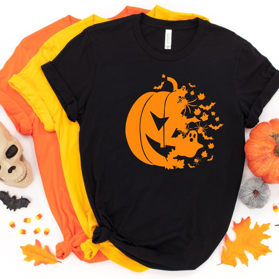 Halloween Pumpkin Shirt, Fall Shirt for Woman, Pumpkin Shirt, Cute ...