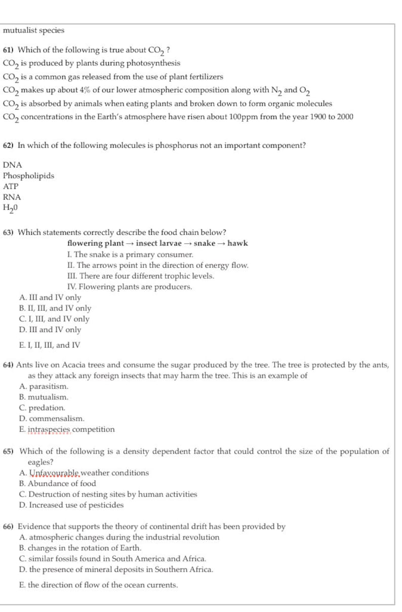 Unit 2 & 3 AP Environmental Science Practice Exam Pdf AP - Etsy