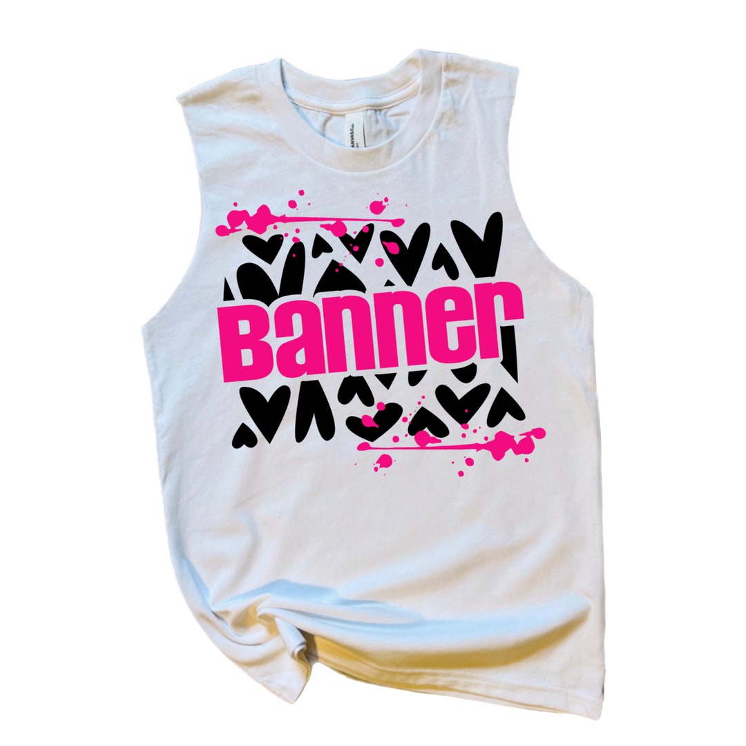 Summer Camp Tank Top for Girls W/ Hearts, Sleepaway Camp Shirts, Custom ...