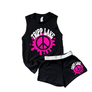 Camp Shorts and Tank Set for Girls - Customize W/ Your Camp and Color ...