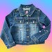 Pastel Color Butterfly Denim Jacket for Girls, Hand Painted With Name ...