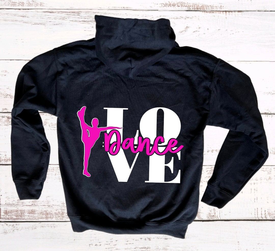 Girls Personalized Dance Hoodie, Custom Dance Sweatshirt, Dance Lover ...