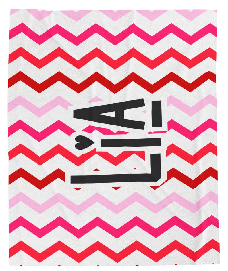 Personalized Girls Throw Blanket With Name, Valentine's, Birthday Gift ...