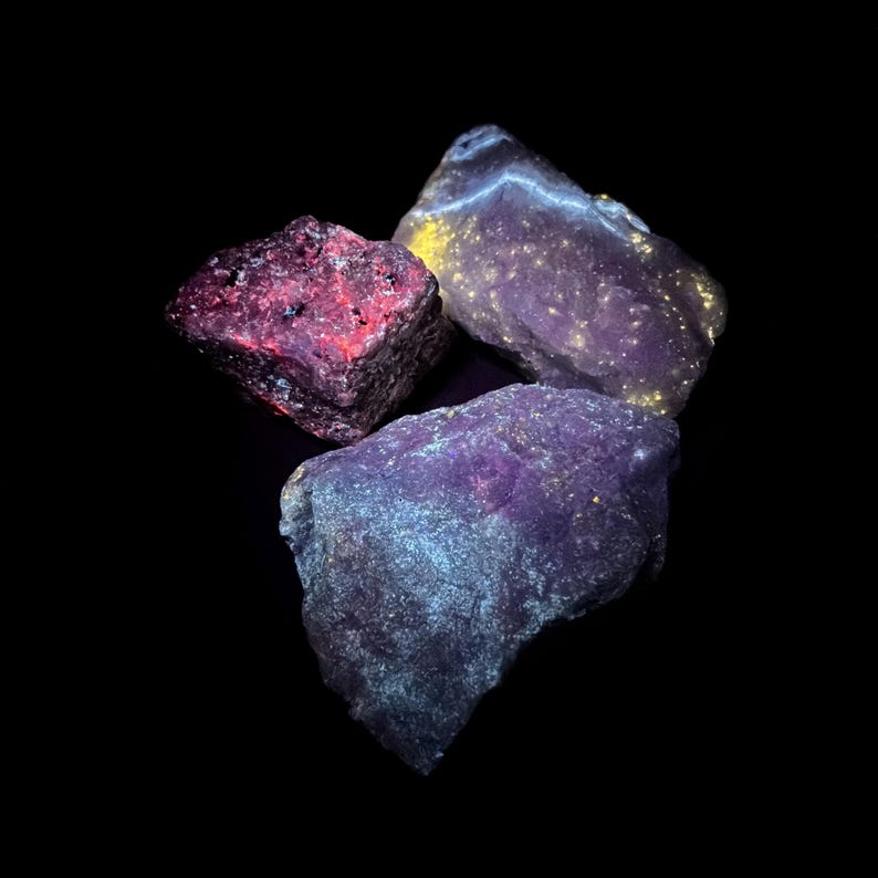Fluorescent Minerals, UV Reactive “starry Night” Lot 1-5lbs, SW ...