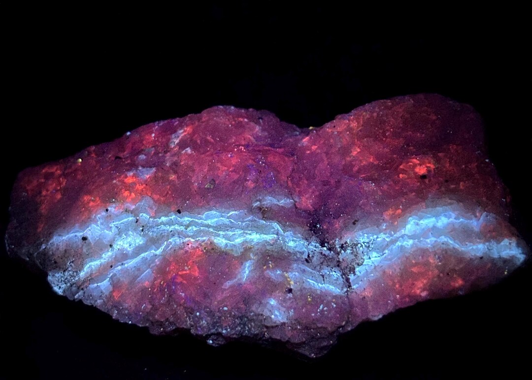 Fluorescent Minerals, UV Reactive Calcite, Aragonite, Natural Mineral ...