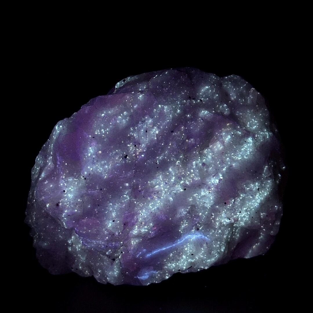 Fluorescent Minerals, UV Reactive Calcite, Diopside, Natural Mineral ...