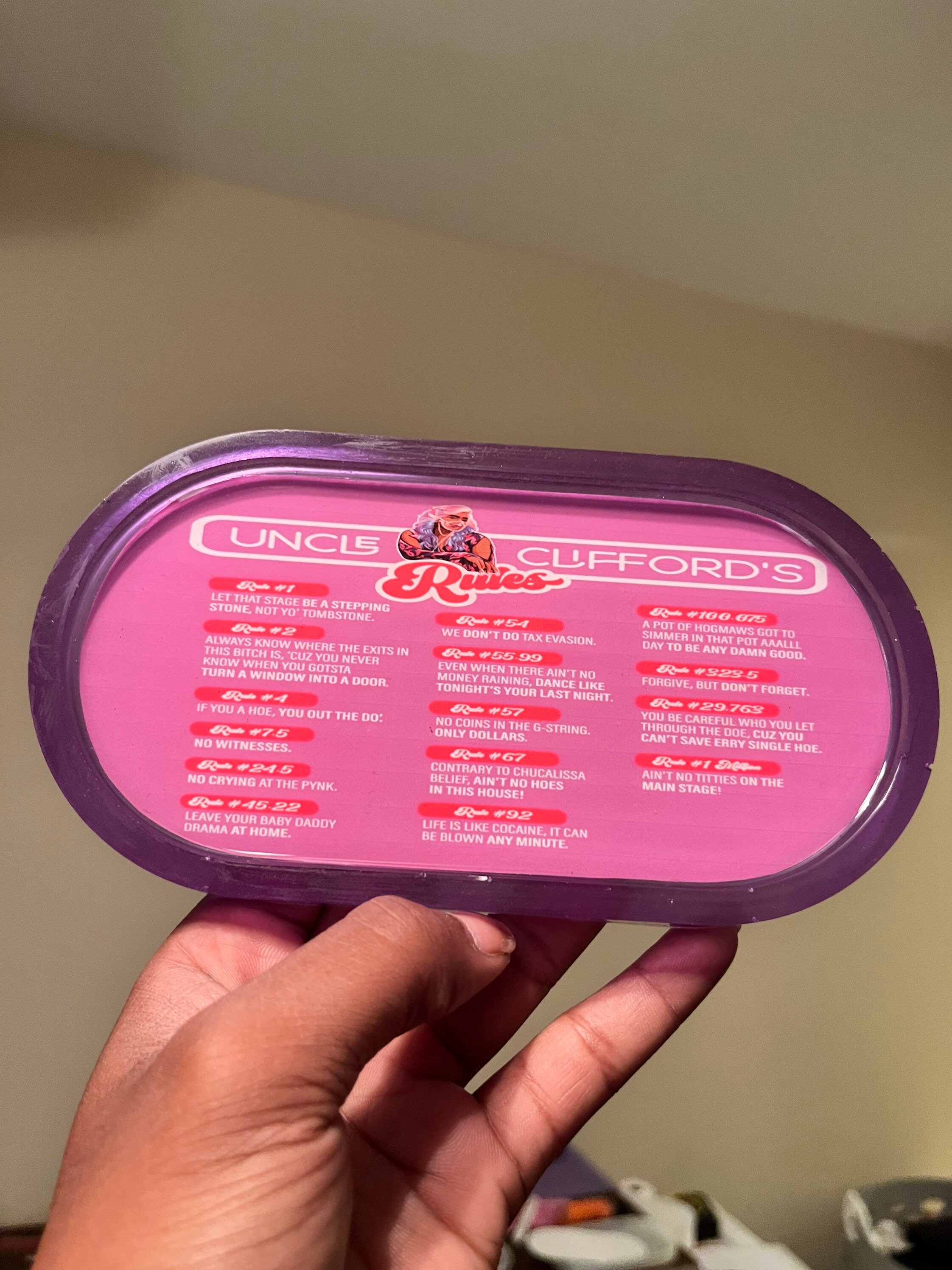 Rules Rolling Tray - Etsy