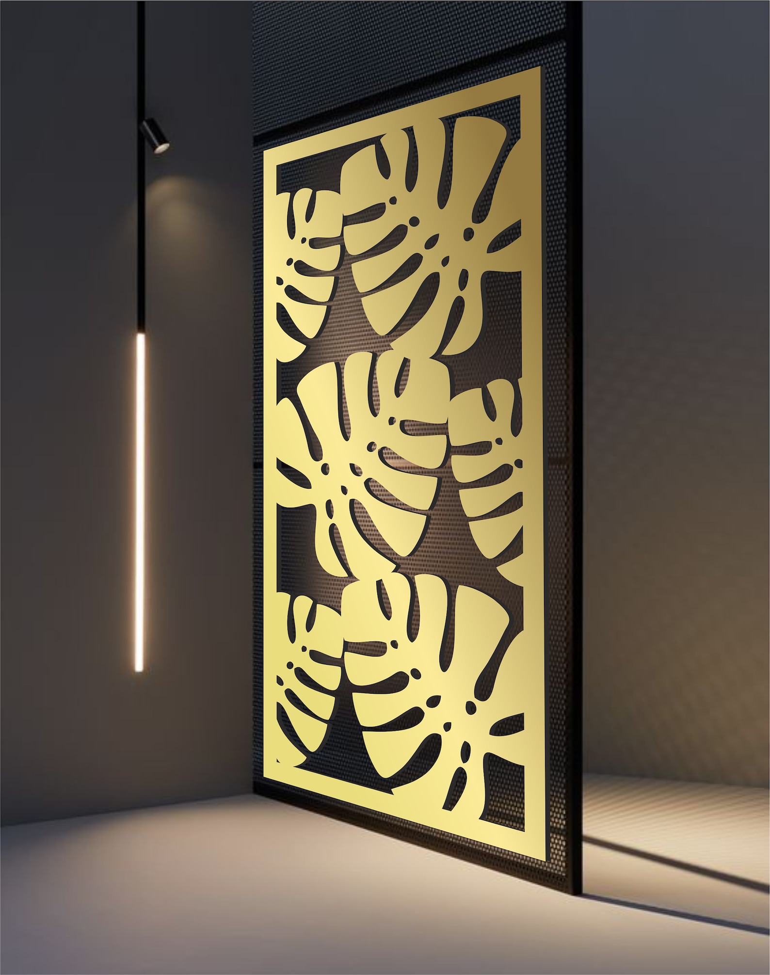 Exotic Tropical Panel Templates SVG Set #16. Monstera Plant Leaf. 7 ...