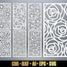 Floral Patterns Panel Templates SVG Set #26. 7 Vector Laser Cutting ...