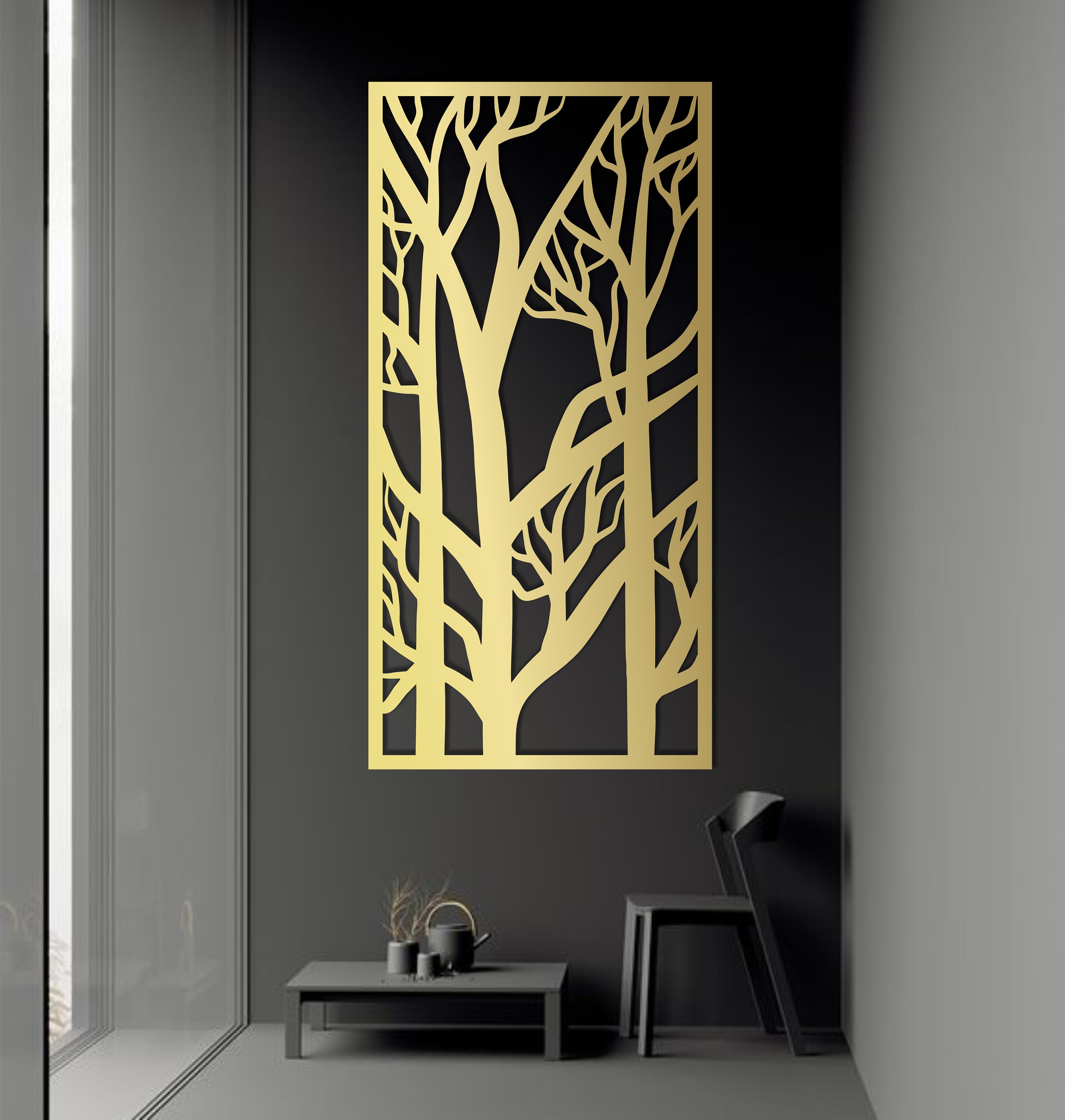 Nature Panel Templates SVG Set #37. Natural Tree Room Dividers. 7 ...