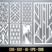 Geometric Futuristic Panel Templates SVG. 7 Vector Files, for Laser Cut ...