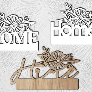 9 Floral Key Holders Design SVG DXF AI, Cnc Cutting Files, Wooden Key ...