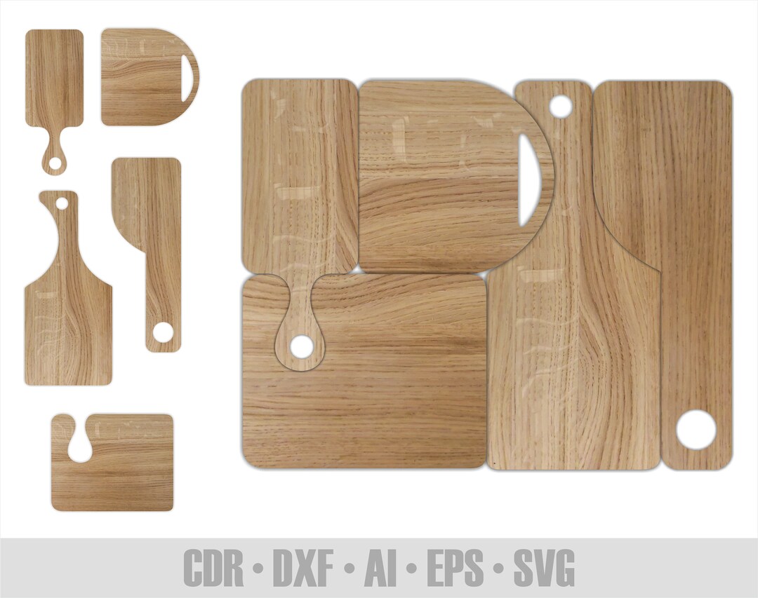 Cutting Board SVG Templates | Laser Cut Files for CNC, Glowforge ...