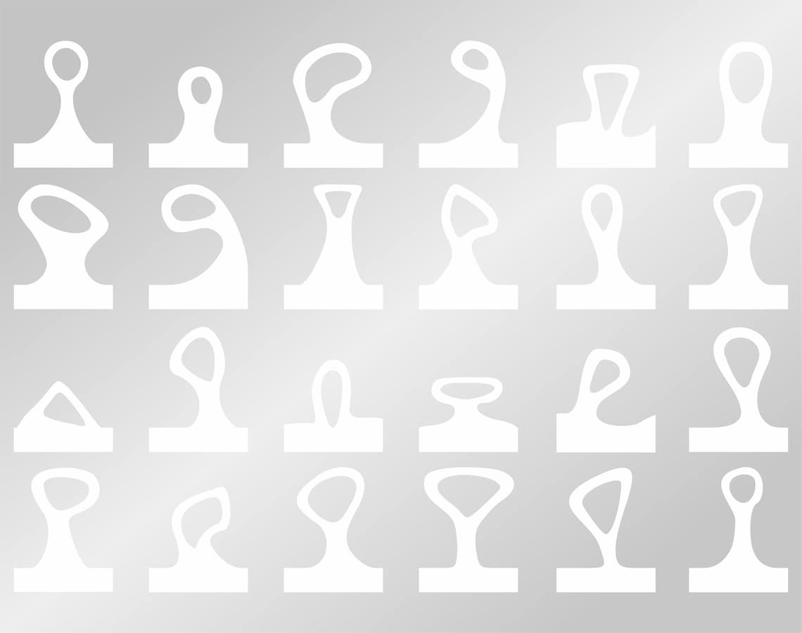 24 Hand Drawn Cutting Board Handle Templates Set 3 SVG DXF - Etsy