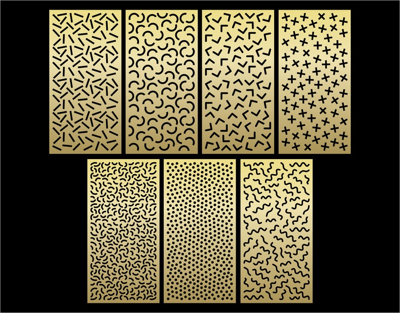 Geometric Patterns Panel Templates SVG Set 45. 7 Vector - Etsy