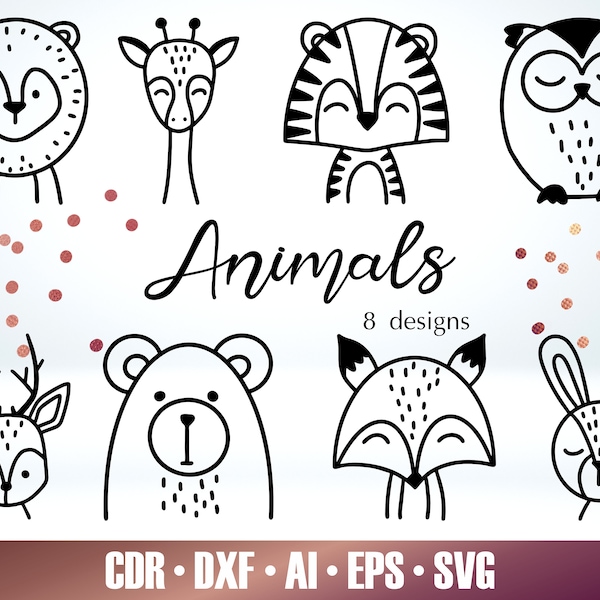 Animal Outline - Etsy