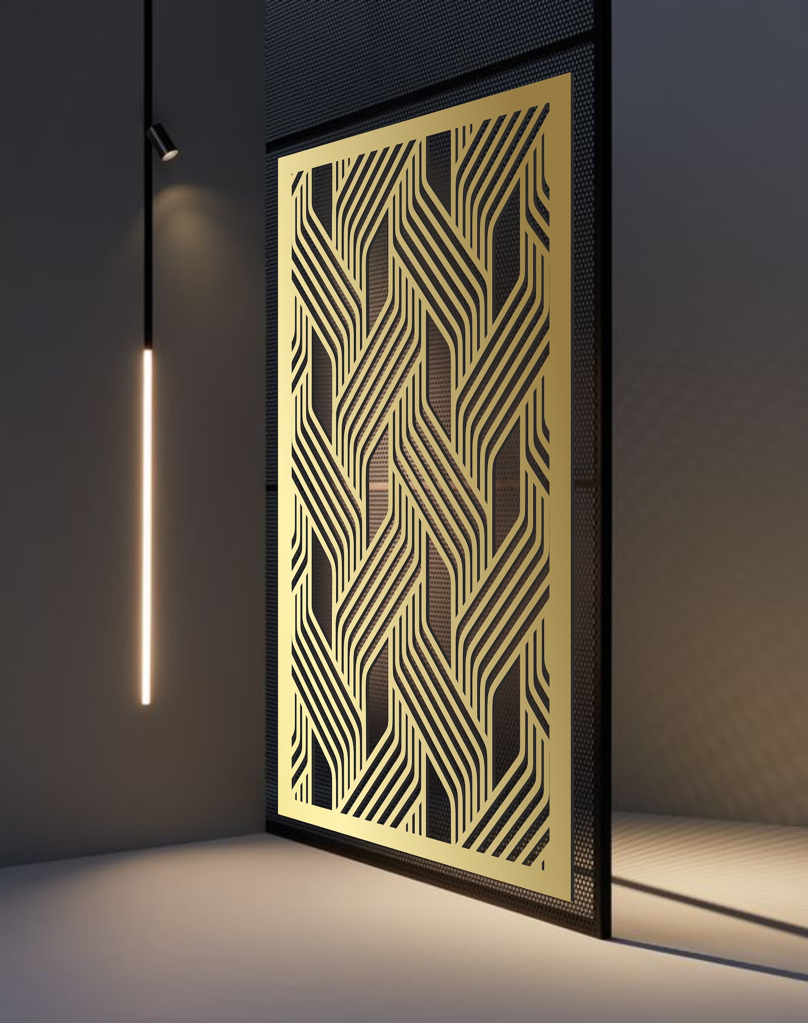 Geometric Futuristic Panel Templates SVG. 7 Vector Files, for Laser Cut ...