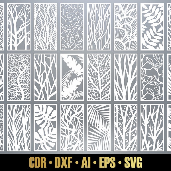 Monstera Panel Template - Etsy